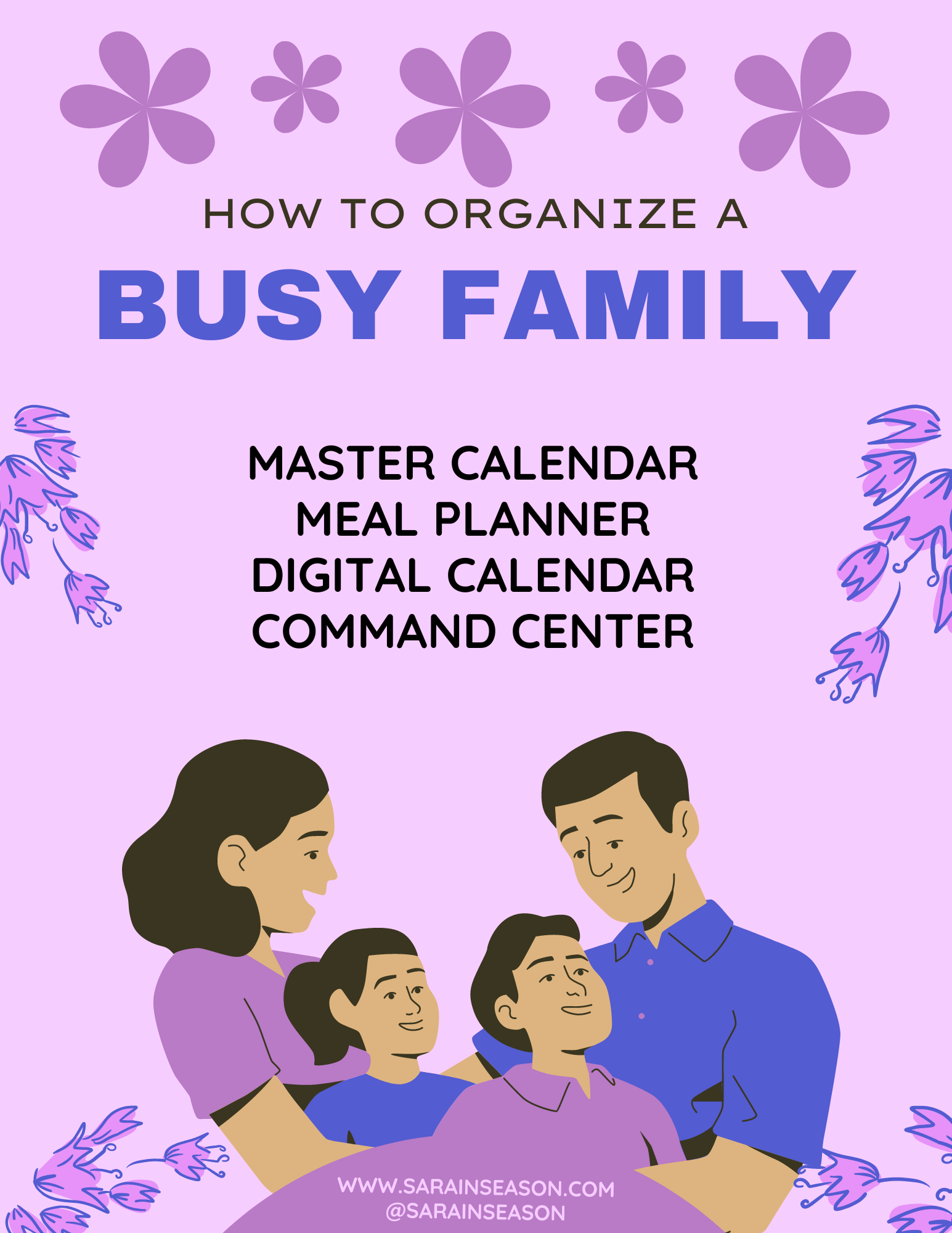 How to Organize a Busy Family - Sara In Season