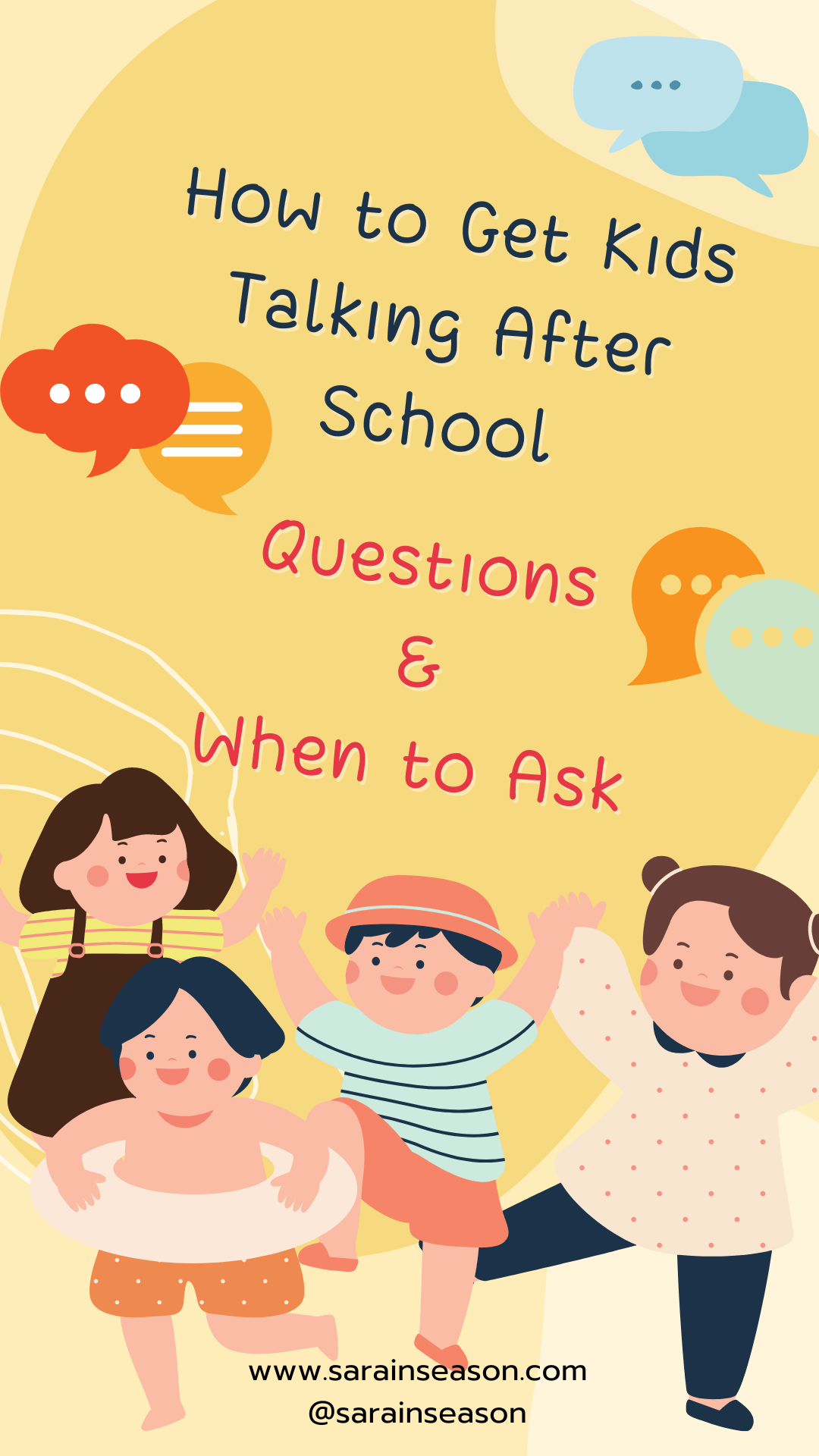 How to Get Kids Talking After School - Sara In Season