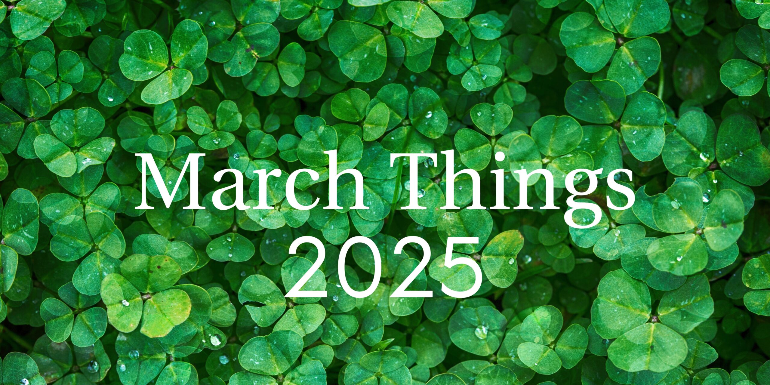 March Things 2025 - Sara In Season