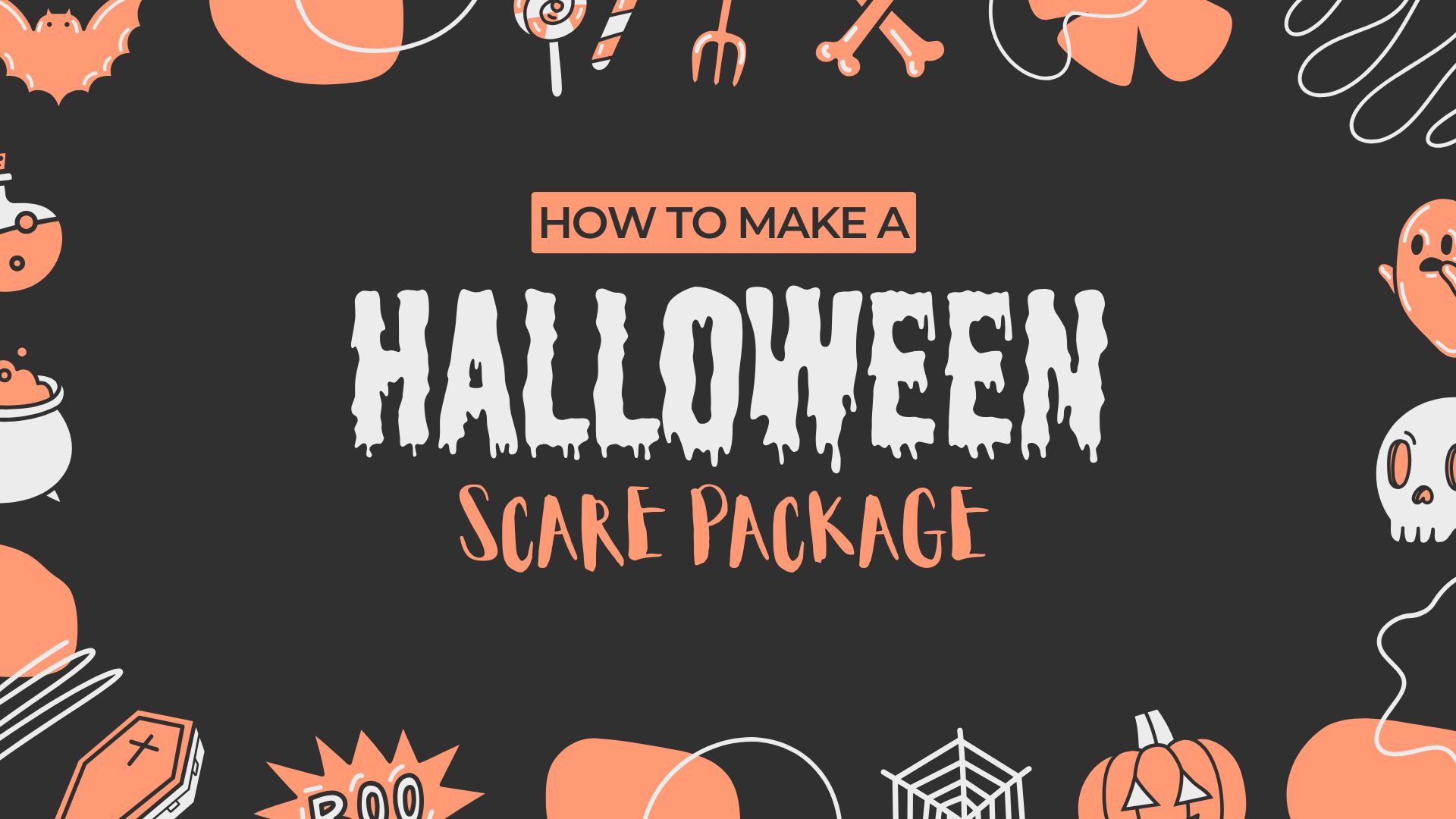 How to Make a Halloween Scare Package - Sara In Season
